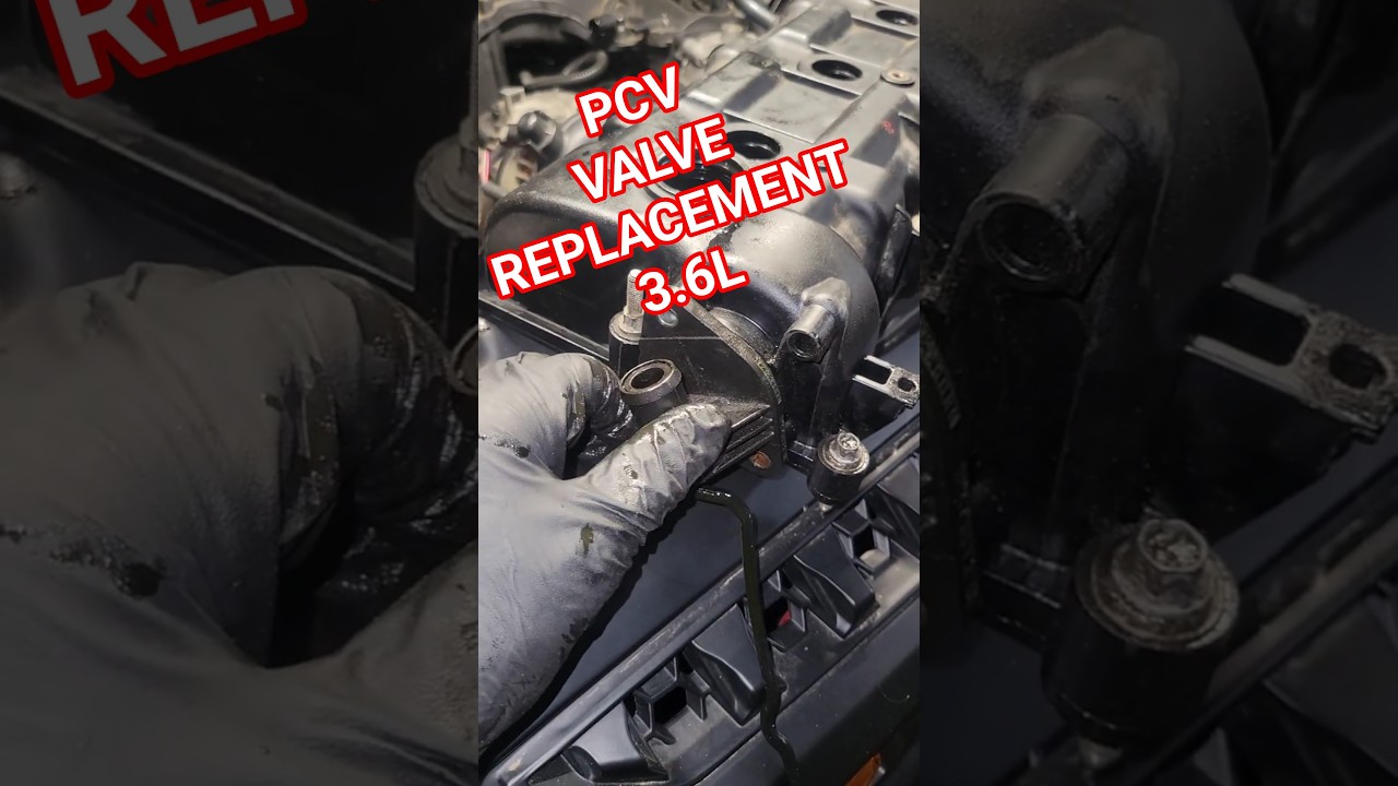 3.6L Chrysler Right Valve Cover PCV valve removal #youtubeshorts #jeep #video #diy