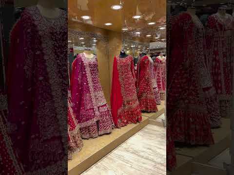 @sakshisindhi Red Wedding Bridal gown Pakistani Long Kameez Lehenga Choli +919888799315 #garara
