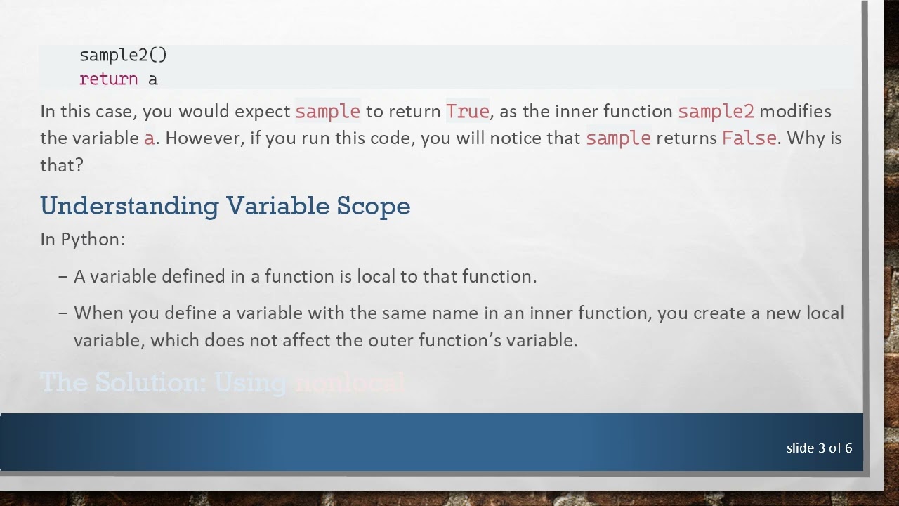 How to Change a Variable in Function Scope from an Inner Function in Python