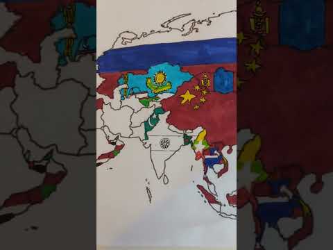 Map of Asia - India #flag #country #asia #india #map