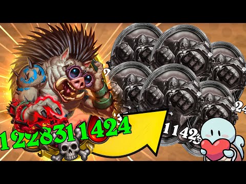 I made an UNBEATABLE QUILBOAR COMP! | Hearthstone Battlegrounds