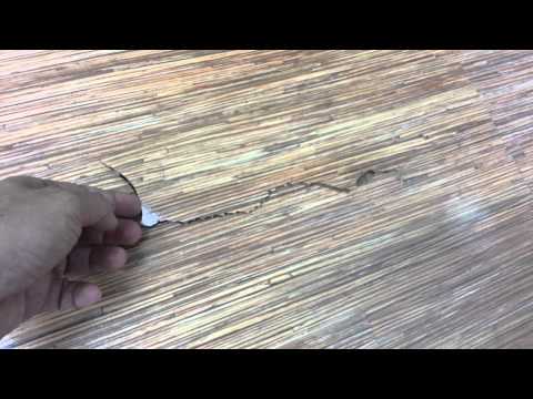 Tarkett floor full of termite installed by Evorich Holding Pte Ltd -2010 to 2013