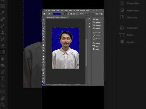 Cara ganti background pas foto dengan photoshop