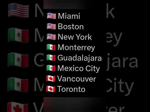 FIFA World Cup 2026 - Host Cities | #fifa2026 #fifa #worldcup #boston #football #shorts