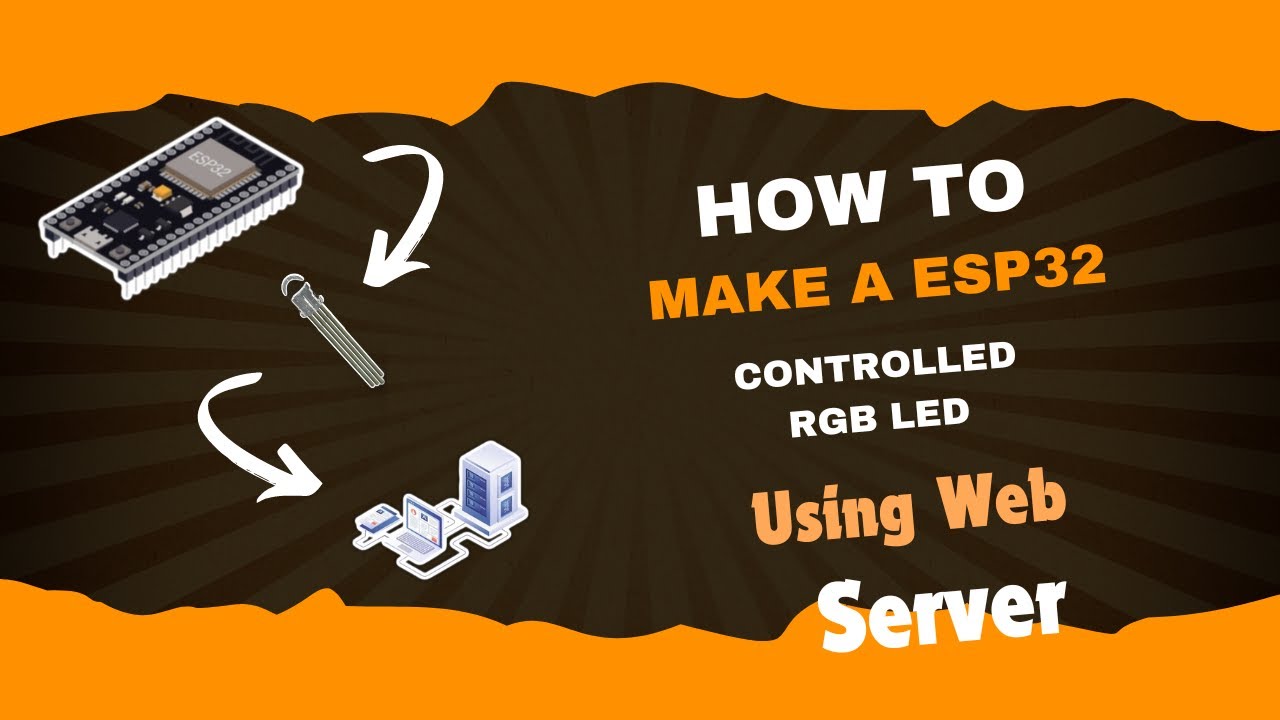ESP32 controlled RGB LED using Local Web Server #esp32 #tech #webserver