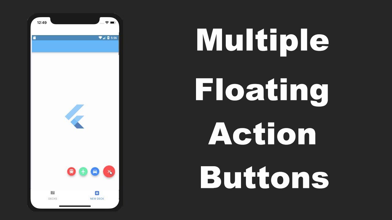 .Multiple Floating Action Buttons Flutter