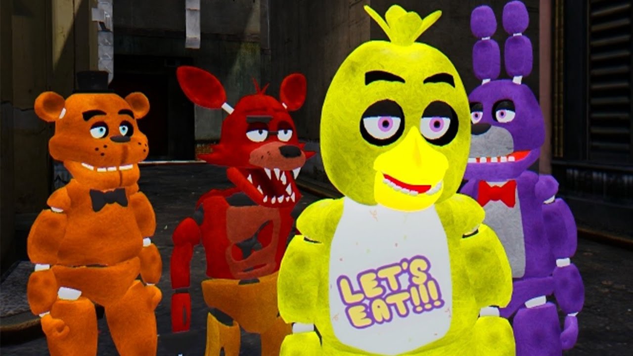 FIVE NIGHTS AT FREDDY'S VS SUPERMAN - FREDDY,FOXY,BONNIE,CHICA VS MAN OF STEEL
