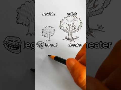 How to draw a tree by level #art #drawing #speedart #sketch #howtodraw #drawingtutorial