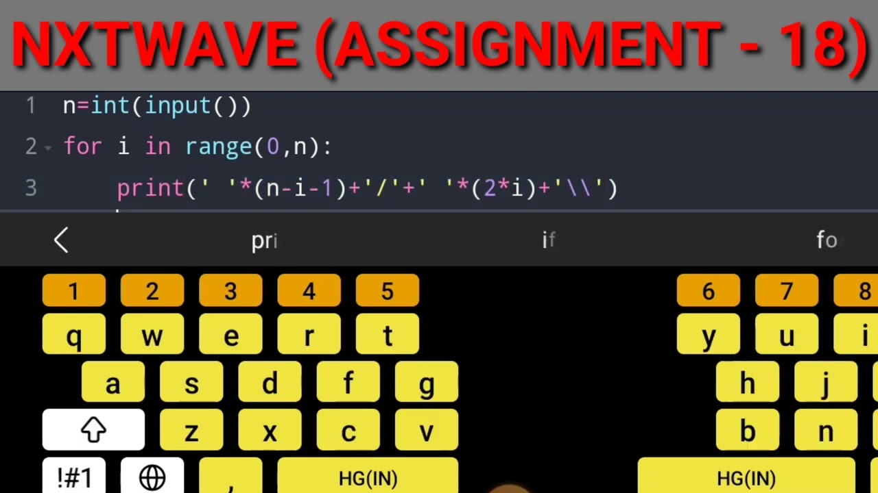 NxtWave Assignment-18 coding practice #nxtwave #pythonprogramming #ccbp4 #codingpython