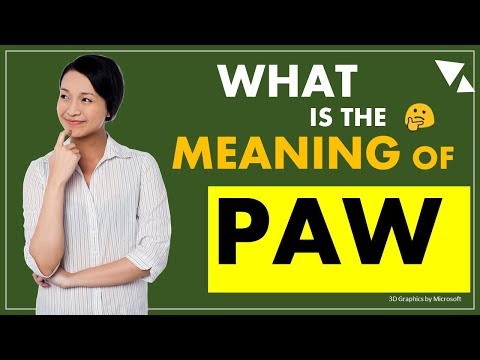 PAW - what is the meaning of Internet Slang