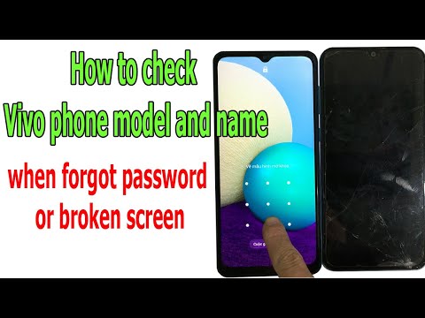 How to check Vivo phone model and name when forgot password or broken screen