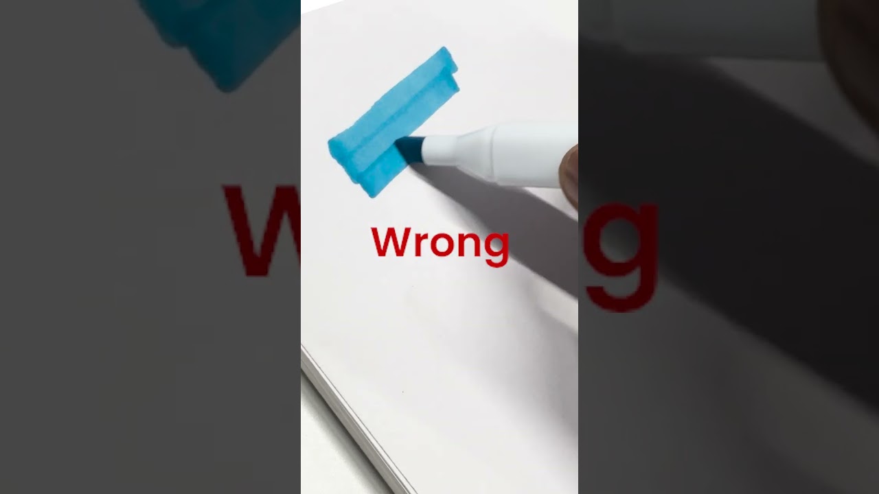 How to blend Alcohol Markers - Easy Way for beginners #predekinart #shorts #drawingtutorial