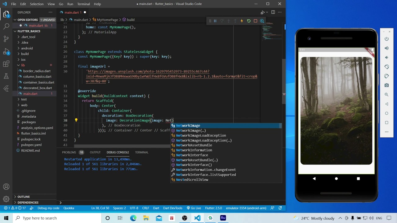 How to round corners of image in flutter