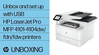 HP LaserJet Pro MFP 4101-4104dw/fdn/fdw Printer series Setup | HP® Support