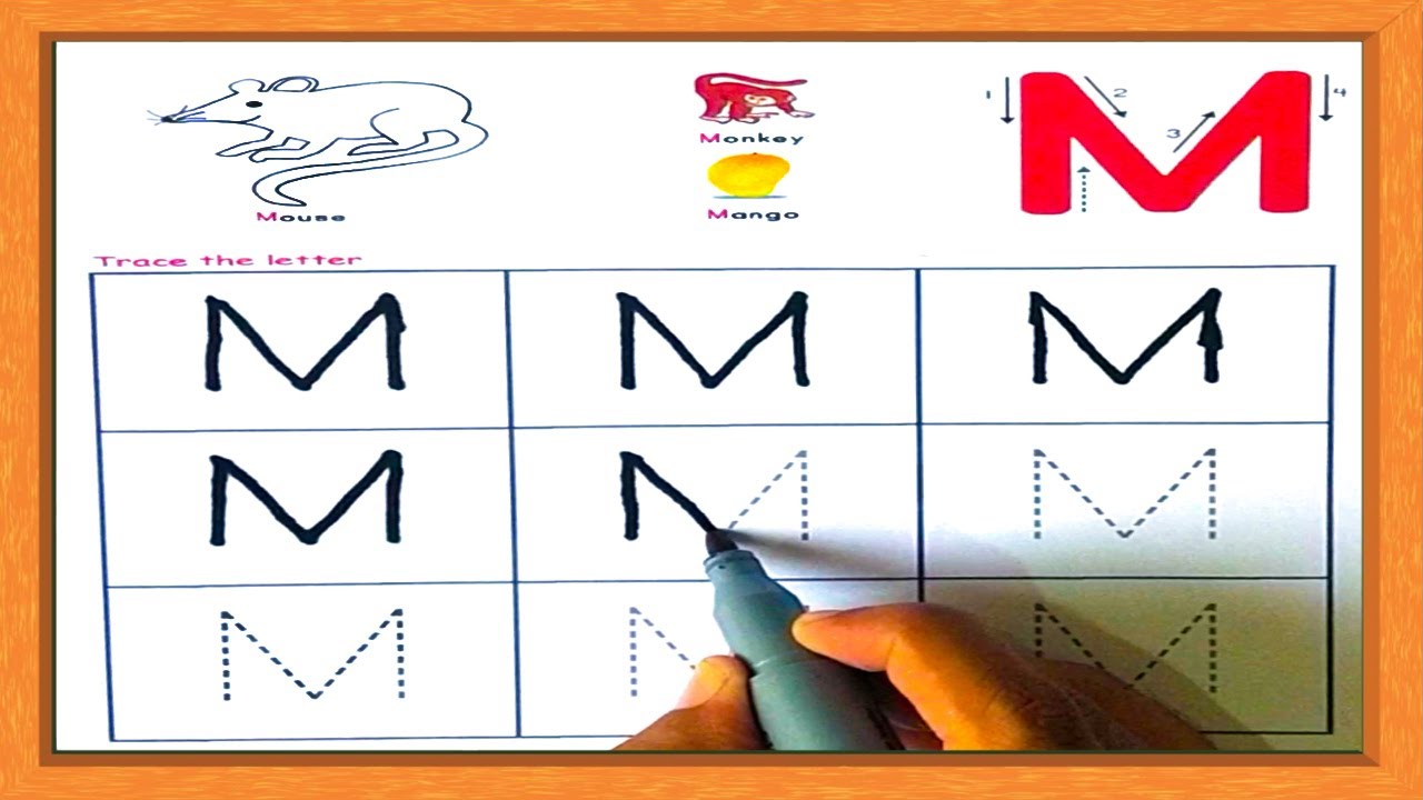 Tracing Letters For Kids | Tracing Letter M | Practice Writing Letter M | Tracing | Preschool Learn