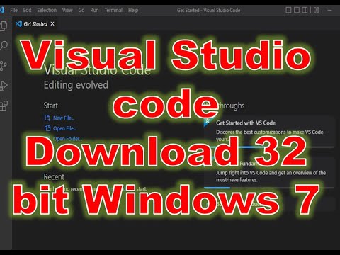 Visual Studio code Download 32 bit Windows 7 Update version
