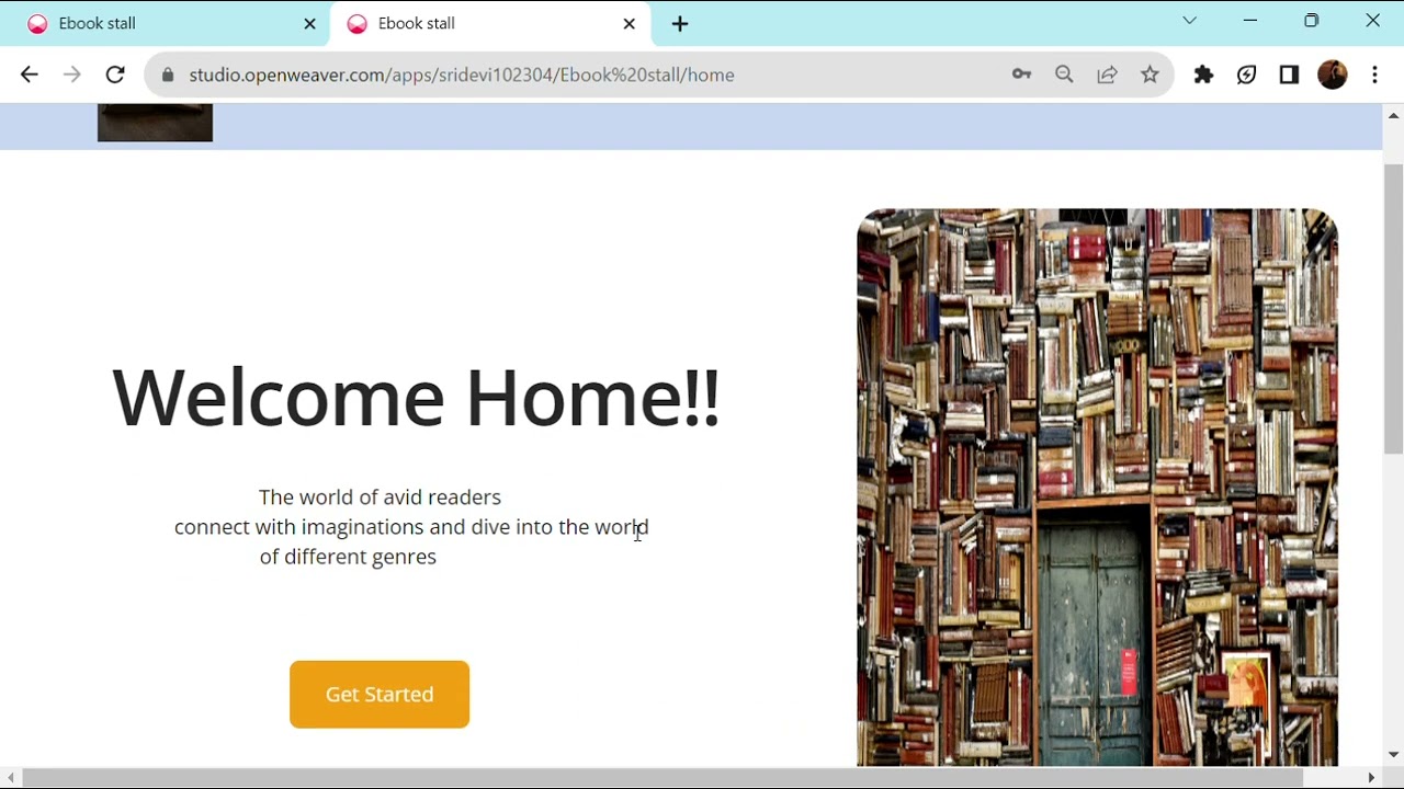 Open weaver Capstone project: Ebook stall...@OpenWeaver