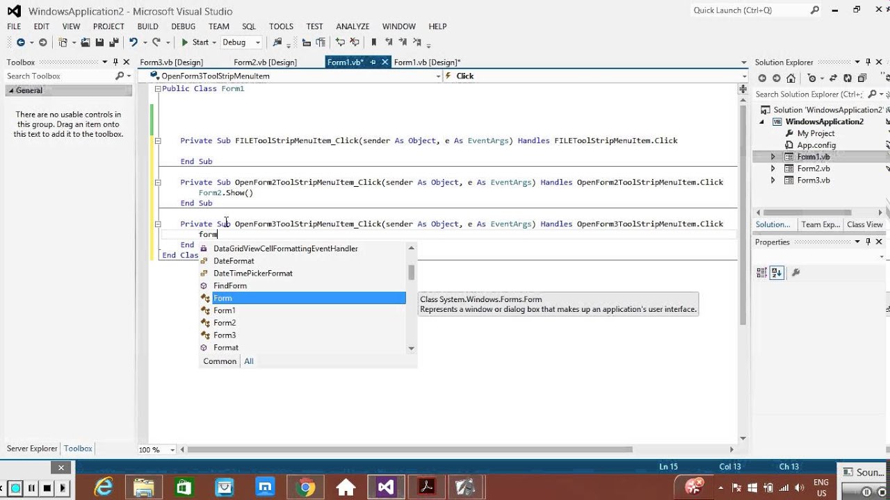 For Beginners : Using  MDI Forms in VB.Net