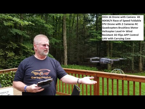 IDEA 16 Drone with 4K Camera, 40KM/H Race Speed Foldable FPV Drone with 3D Flips & Carry Case