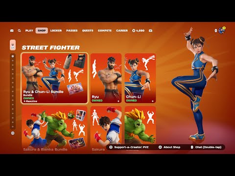 *EXTREMELY RARE* STREET FIGHTER SKINS ARE BACK!? Fortnite Item Shop [June 20th, 2025]