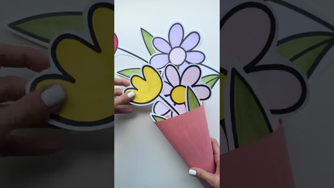 Mother’s Day craft idea! Use with our free printable at www.playgrounpress.com! 💗