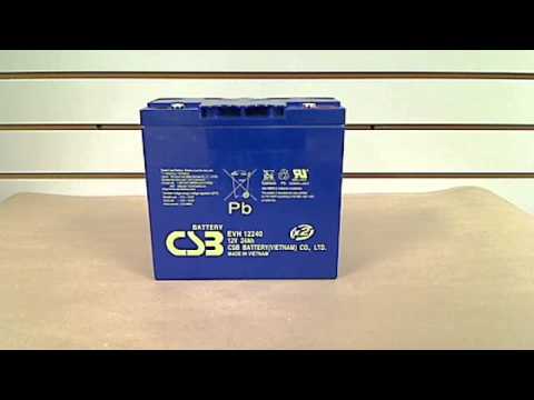 12V 24Ah - Extended Run - High Cycle - CSB Battery - EVH12240 | batteryspecialist.ca