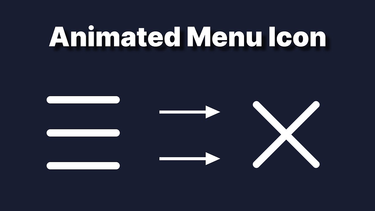 Animated Hamburger Menubar Icon | #DeveloperHub | @DeveloperHub1