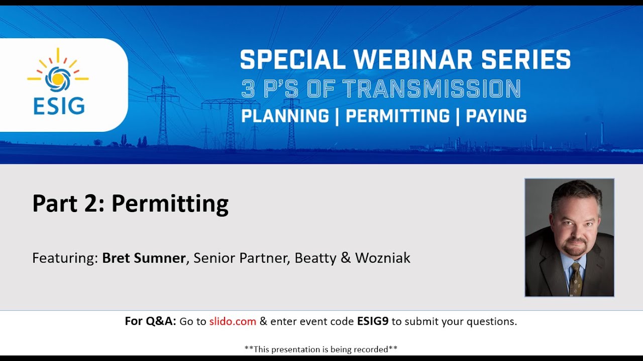 Special Transmission Webinar Series - Part 2: Permitting