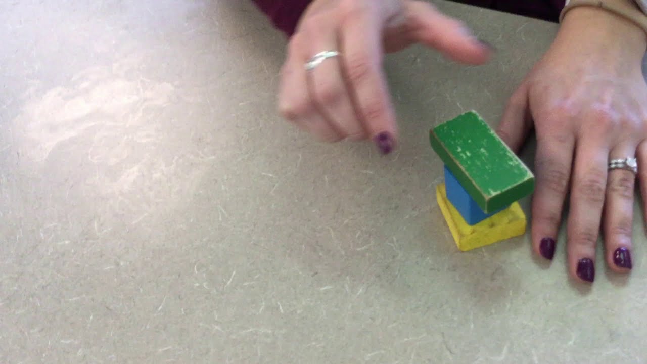 2 Step Action with Objects -Stack Blocks