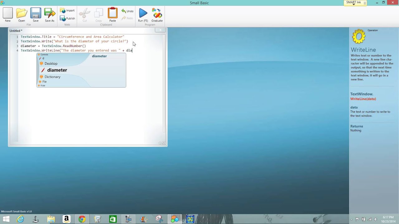 Small Basic Tutorial 1.3 Variables