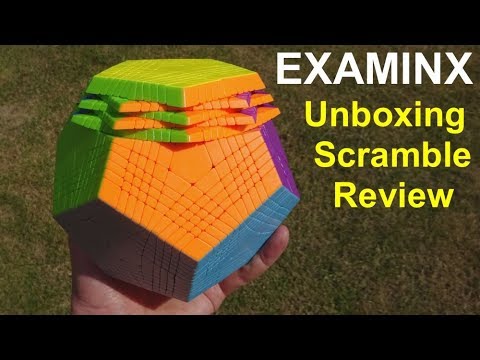 EXAMINX puzzle unboxing, full scramble, review & more