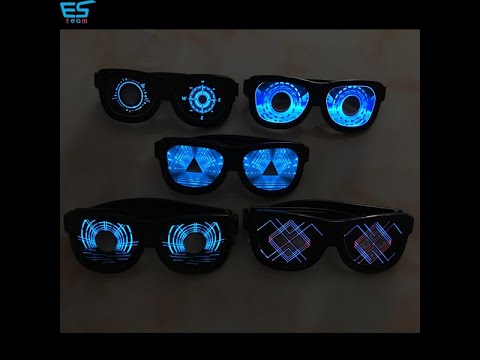 technology DJ glowing party glasses
