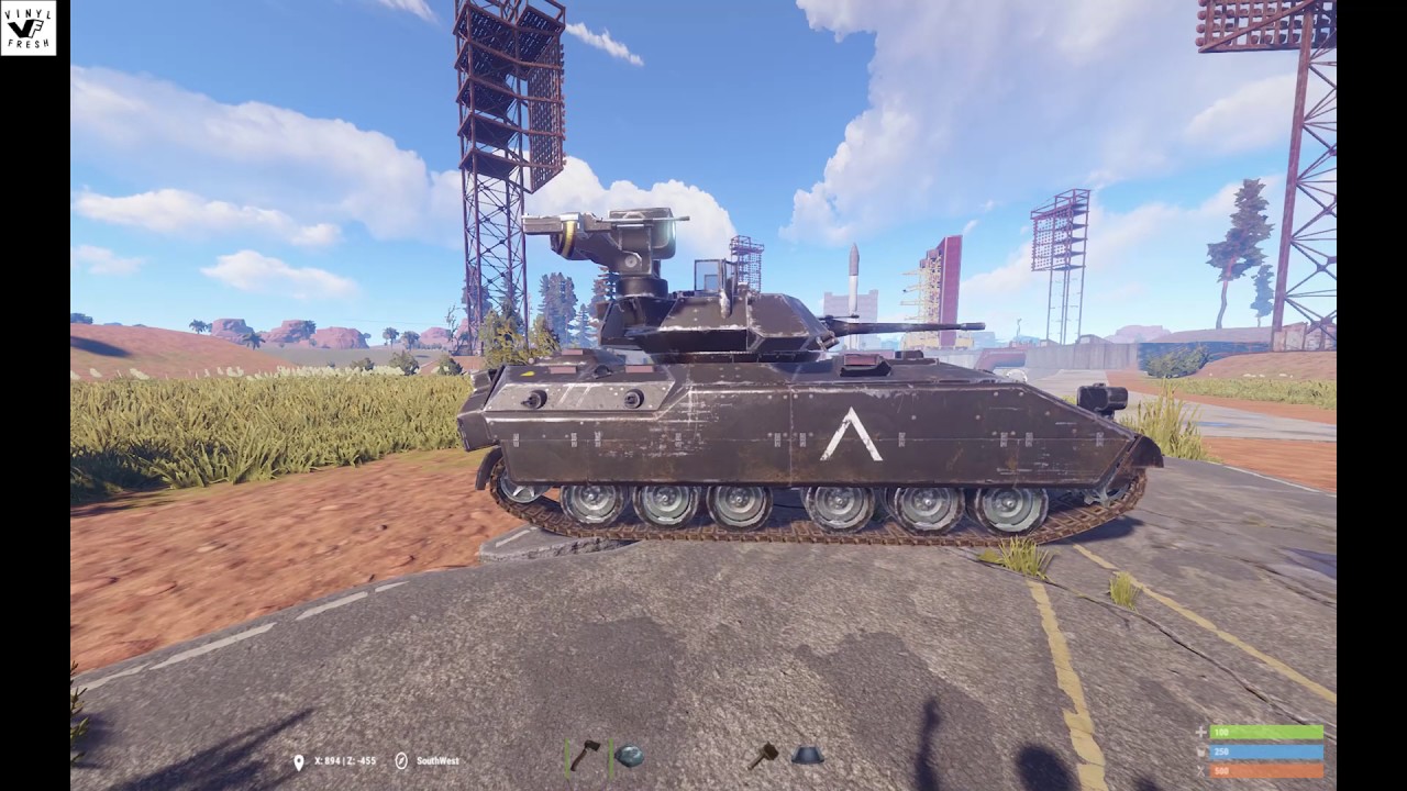 VinylFresh - RUST - Admin CAN DRIVE A TANK plugin test - nuts!