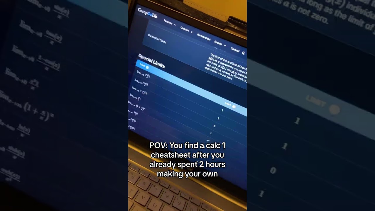 Pain 🥲 #calculus #cheatsheet #math #compscilib #computerscience