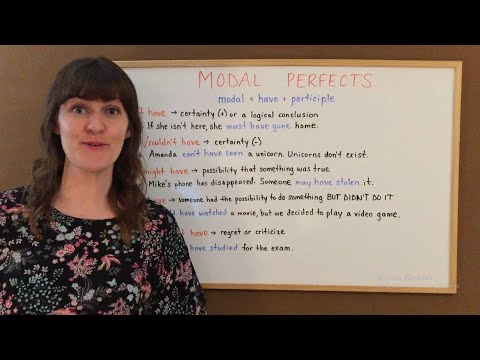 Modal Perfects - Uses