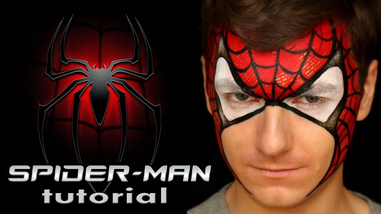 Amazing Spider-Man face painting tutorial for beginners | Fast & Easy