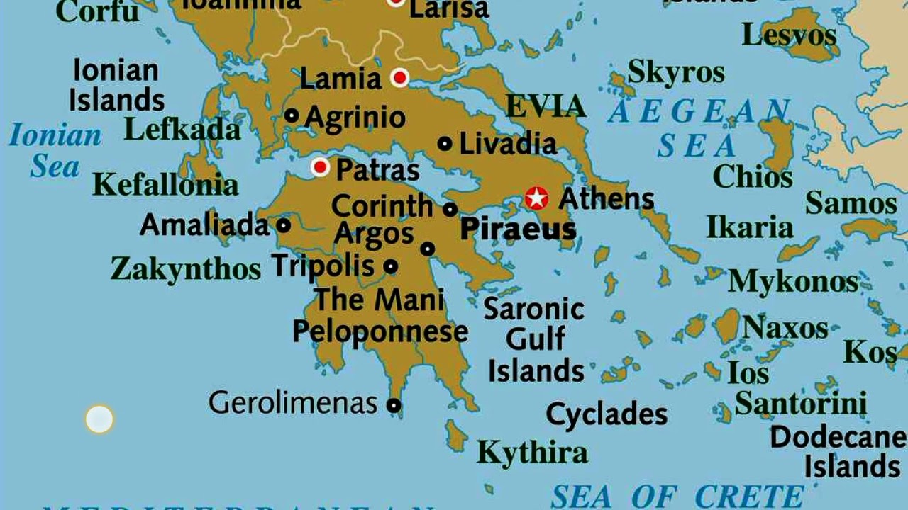 Map of   Greece 🇬🇷