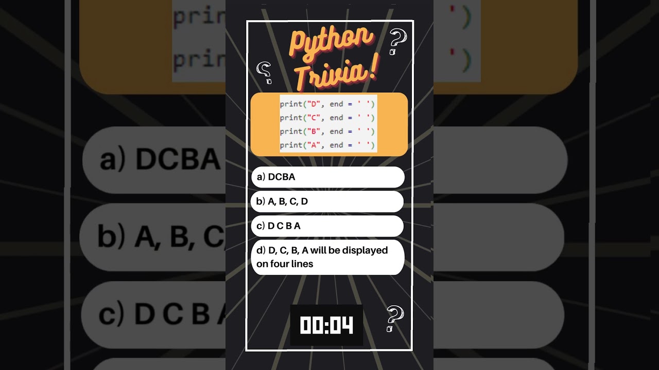 Python Trivia   String 27 #coding #python #techcommunity #shorts #trending #viral #datascience