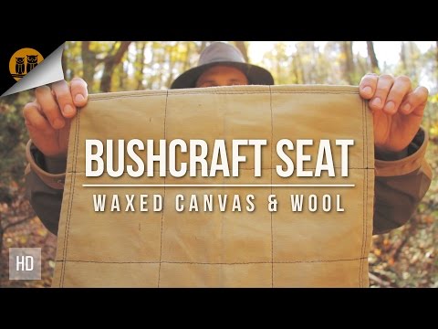 Waxed Canvas & Wool Bushcraft Seat