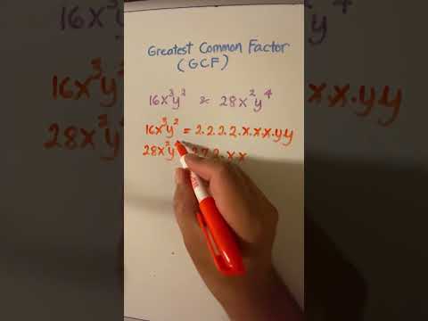 Example 8: Finding the Greatest Common Factor or GCF between two Terms