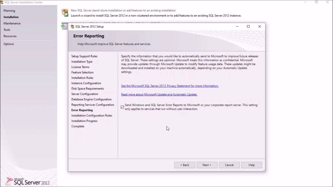 Microsoft SQL Server 2012 Installation Step By Step
