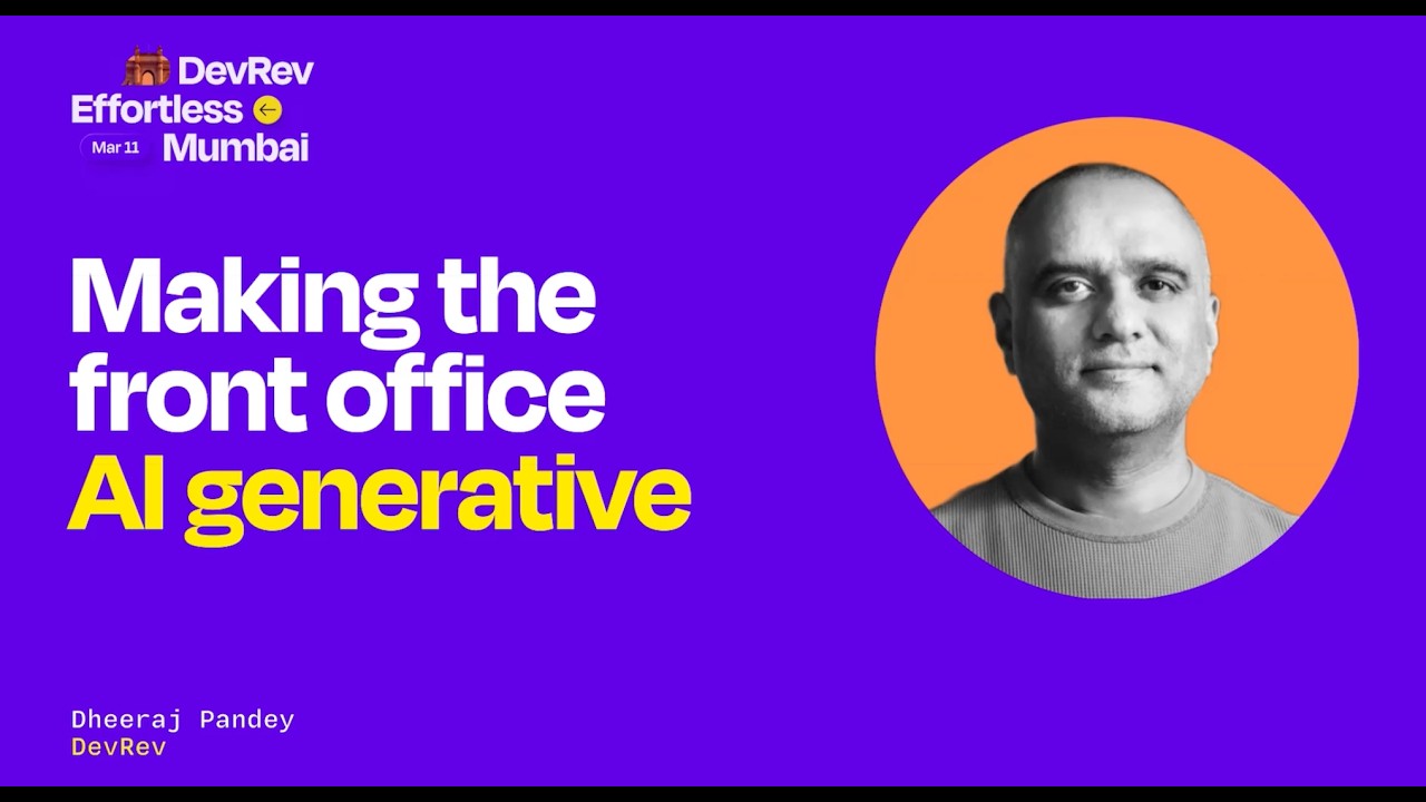 Making front office AI generative