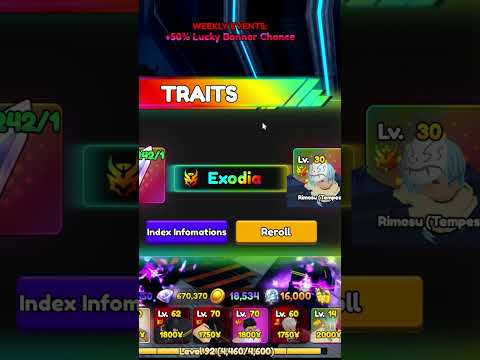 Getting BEST Trait on Rimuru in Anime Guardians Roblox