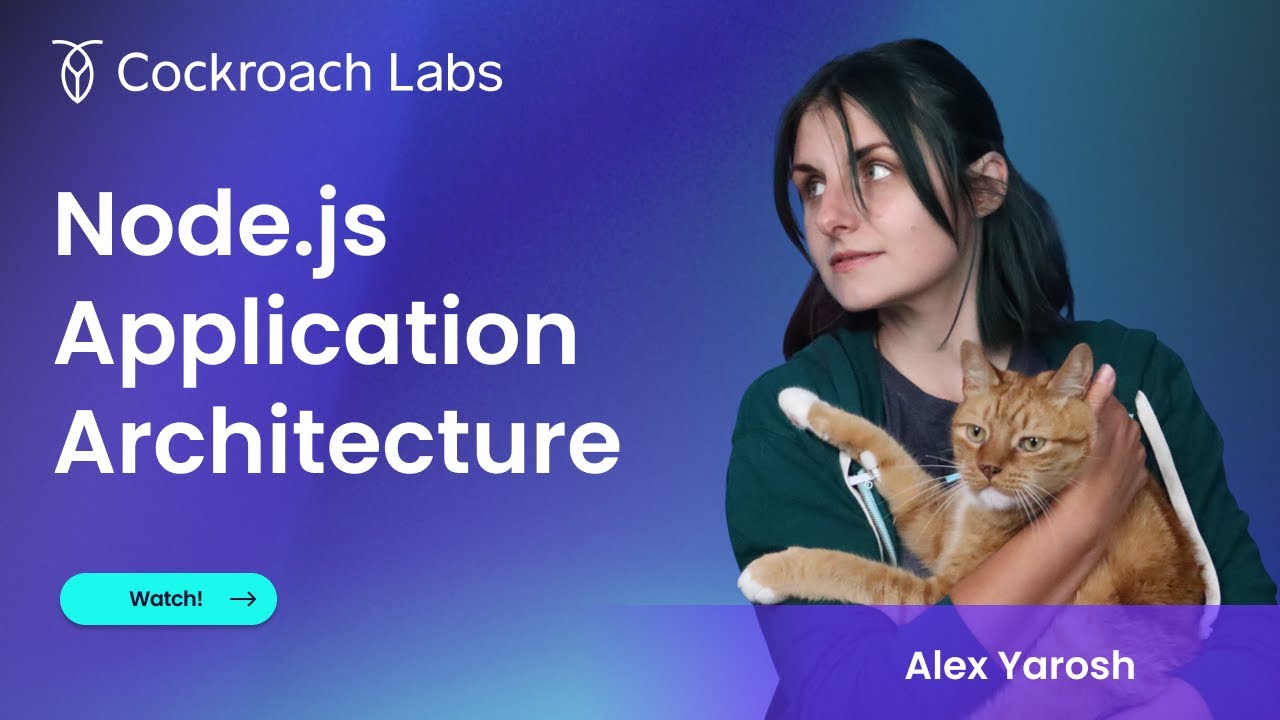 Example of CockroachDB & Node.js Application Architecture