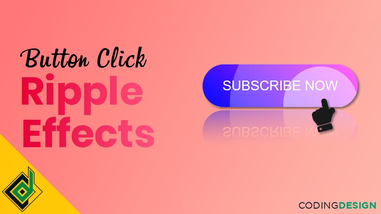 Material Design Button Ripple Click Effect Using Vanilla JavaScript