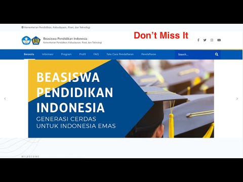 Beasiswa Pendidikan Indonesia Telah dibuka per April 2022 #beasiswabpi #beasiswaindonesia