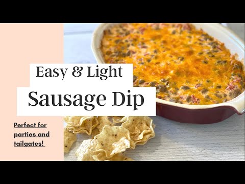 A Little Lighter Sausage Cheese Dip