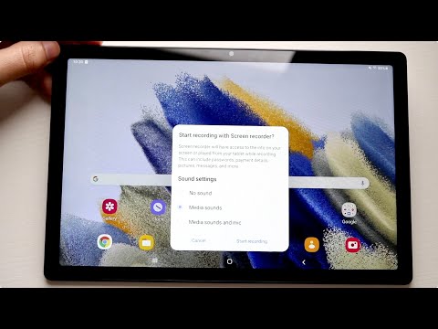 How To Screen Record On Samsung Galaxy Tab A8