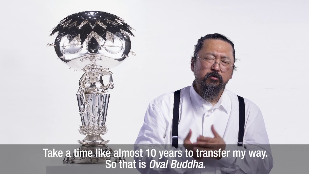 Oval Buddha Silver 大仏オーヴァルシルバー (Takashi Murakami, 2008-11)