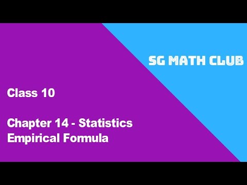Statistics - Class 10 CBSE Empirical Formula-Relationship between three measures of central tendency
